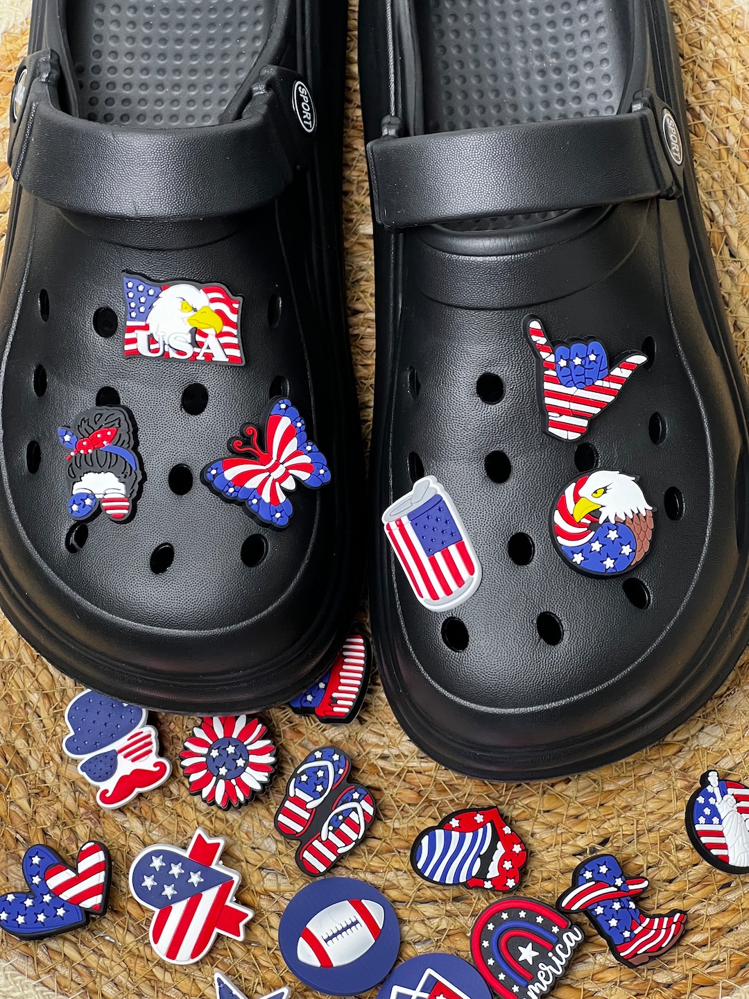 Patriotic Jibbitz USA - Etsy