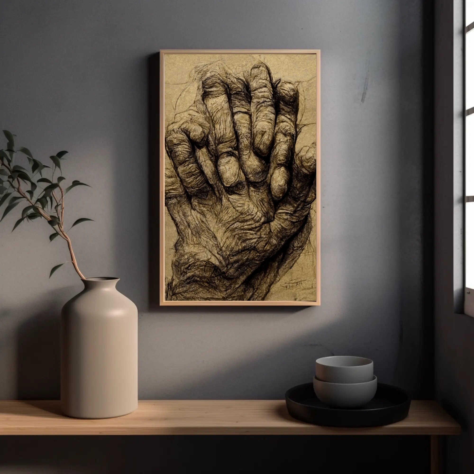 Poster, Hand, AI, Digital Art, Printable, Wall Art - Etsy