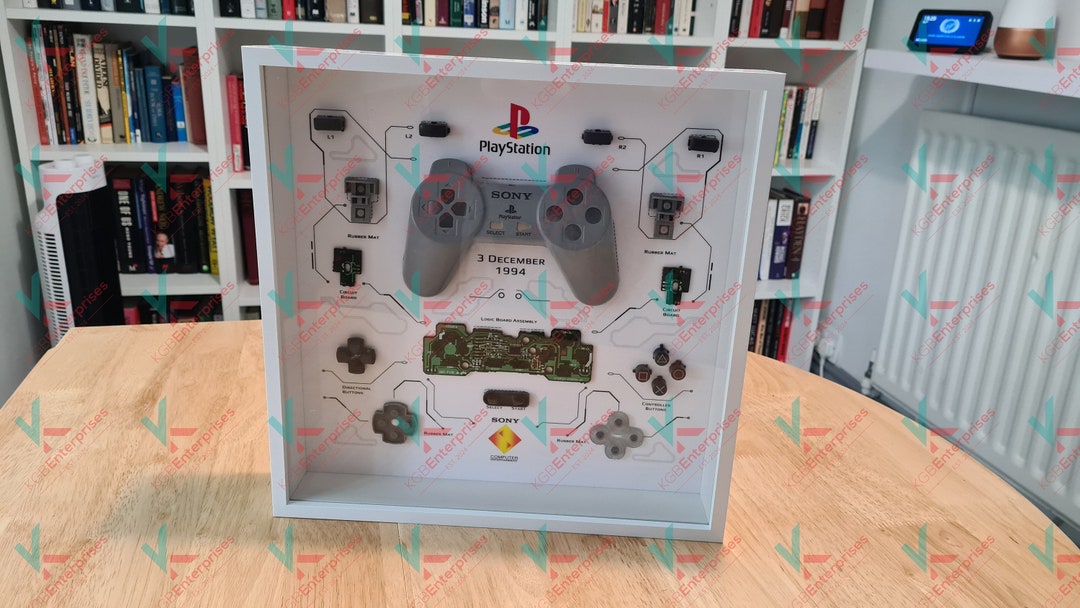 Bespoke Framed Sony Playstation (PS1) Game Controller Disassembled ...