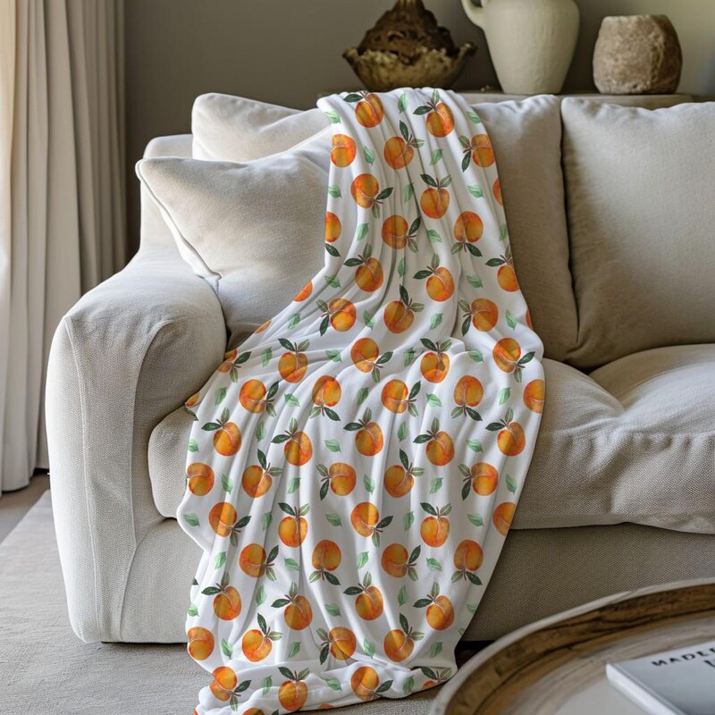 Peach Throw - Etsy