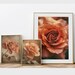 Rustic Orange Rose Digital Art Set - Etsy
