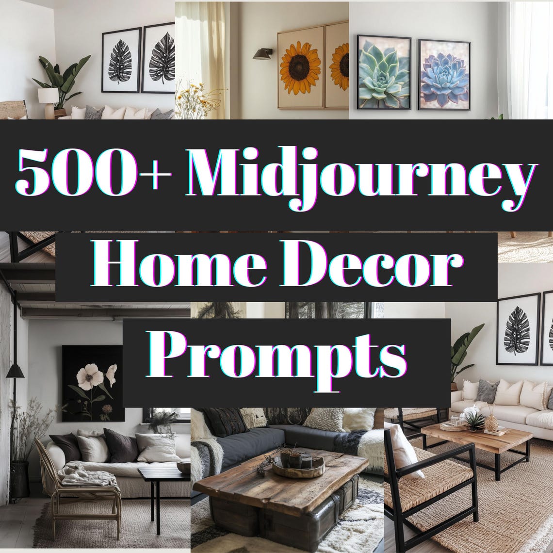 500+ Home Decor AI Prompts for Midjourney | Modern, Minimalist, Boho ...