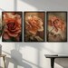 Rustic Orange Rose Digital Art Set - Etsy