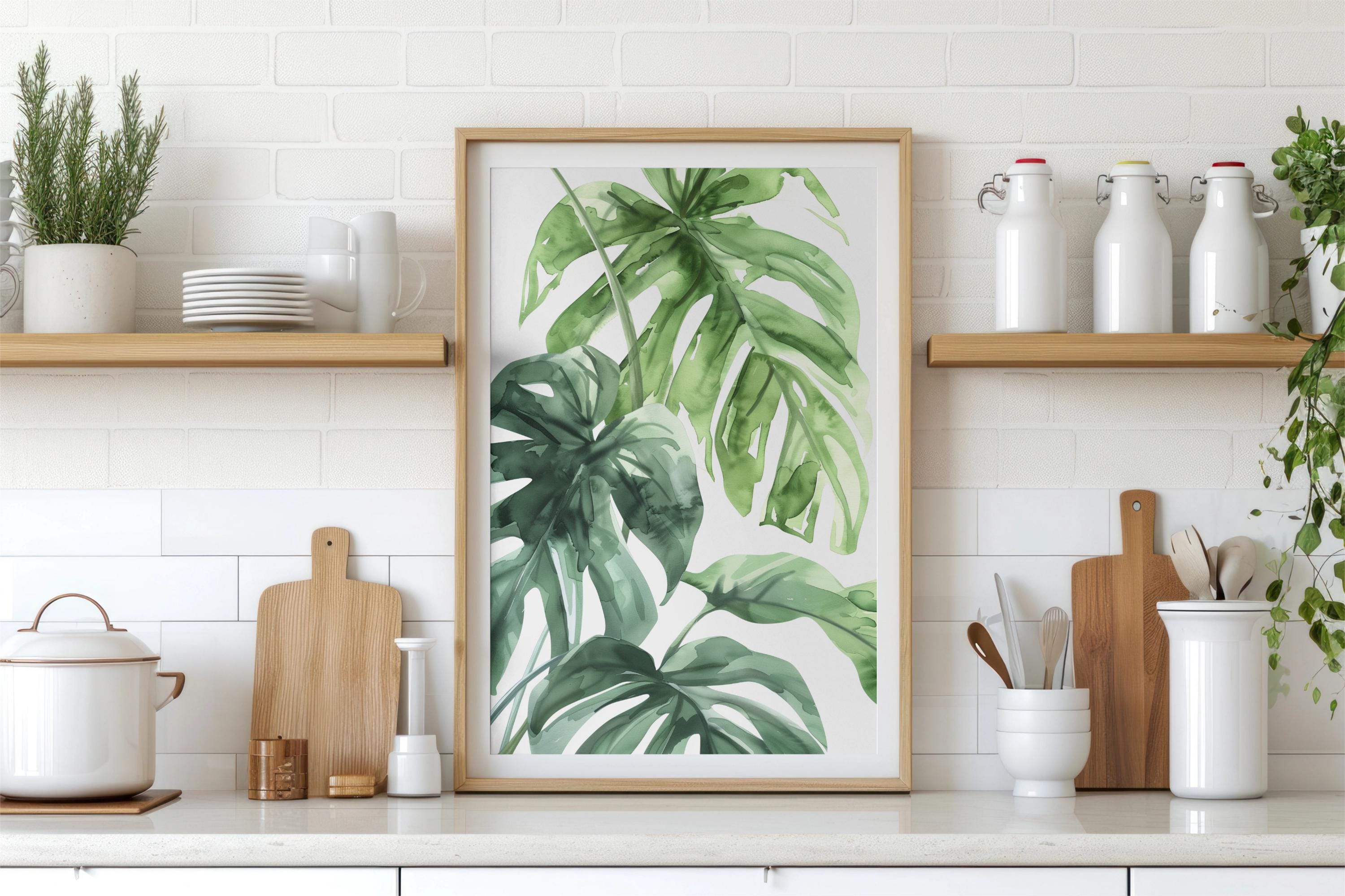 Tropical Monstera Leaf Digital Art Set - Etsy
