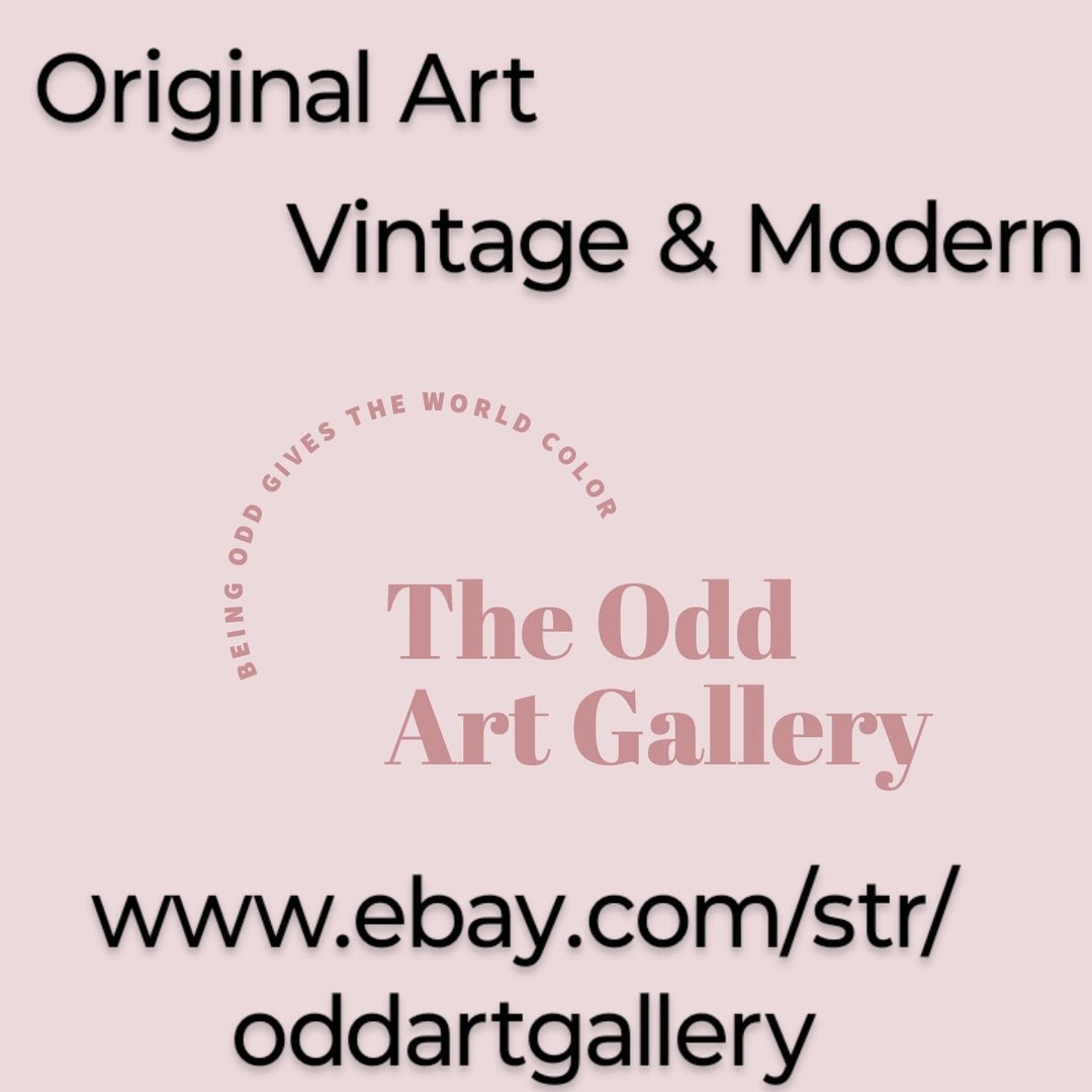 Odd Art Gallery Original Art Vintage & Modern Paintings - Etsy