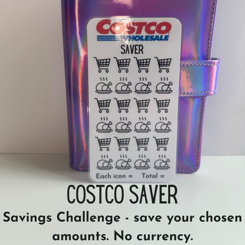 Costco Savings Challenge - Laminated Savings Tracker | A6 Binder | Cash ...