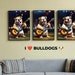 Bulldog Art, Dog in Concert, Dog Playing a Guitar, Happy Dog, Smiling ...