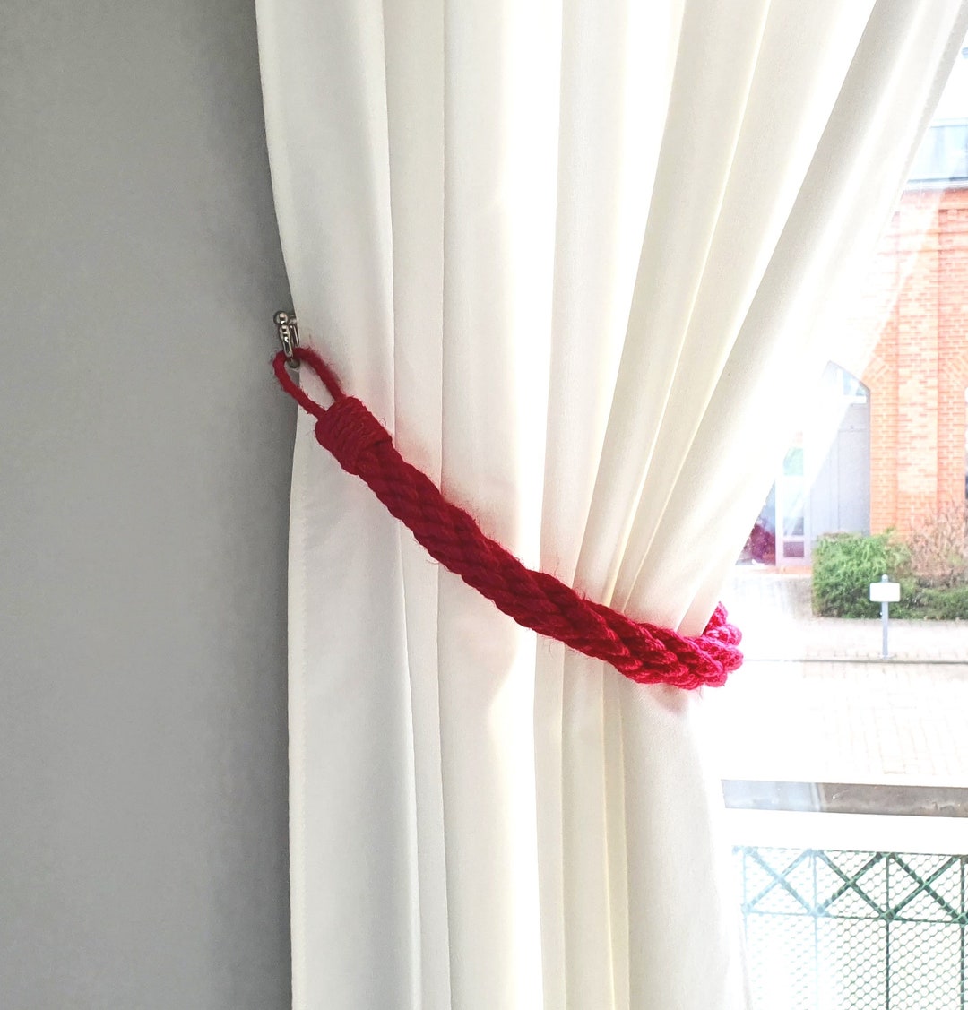 Curtain Tiebacks Red..curtain Holdbacks..curtain Tie Back..twist From ...