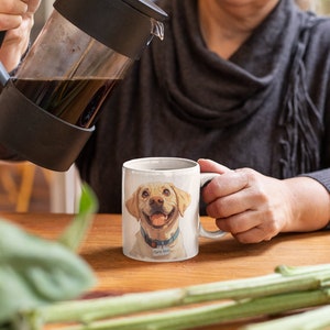 Customizable Cartoon Dog Mug, Add Your Pup's Name Mug, Personalized Mug ...