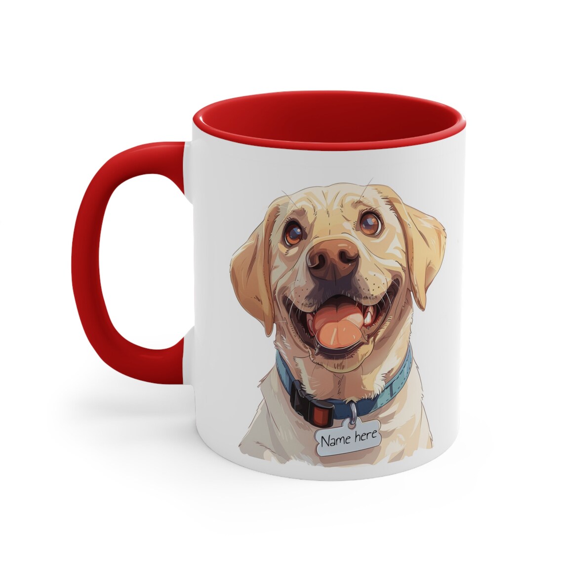 Customizable Cartoon Dog Mug, Add Your Pup's Name Mug, Personalized Mug ...