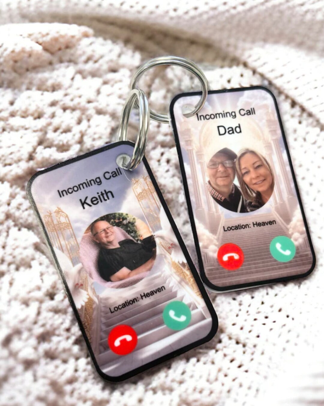Phone Call From Heaven Keyring - Etsy UK
