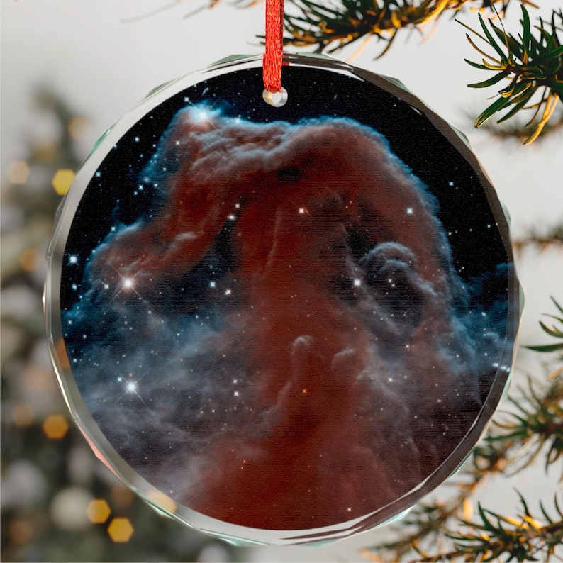Celestial Horsehead Nebula Ornament, Unique Holiday Decor, Space Lover ...
