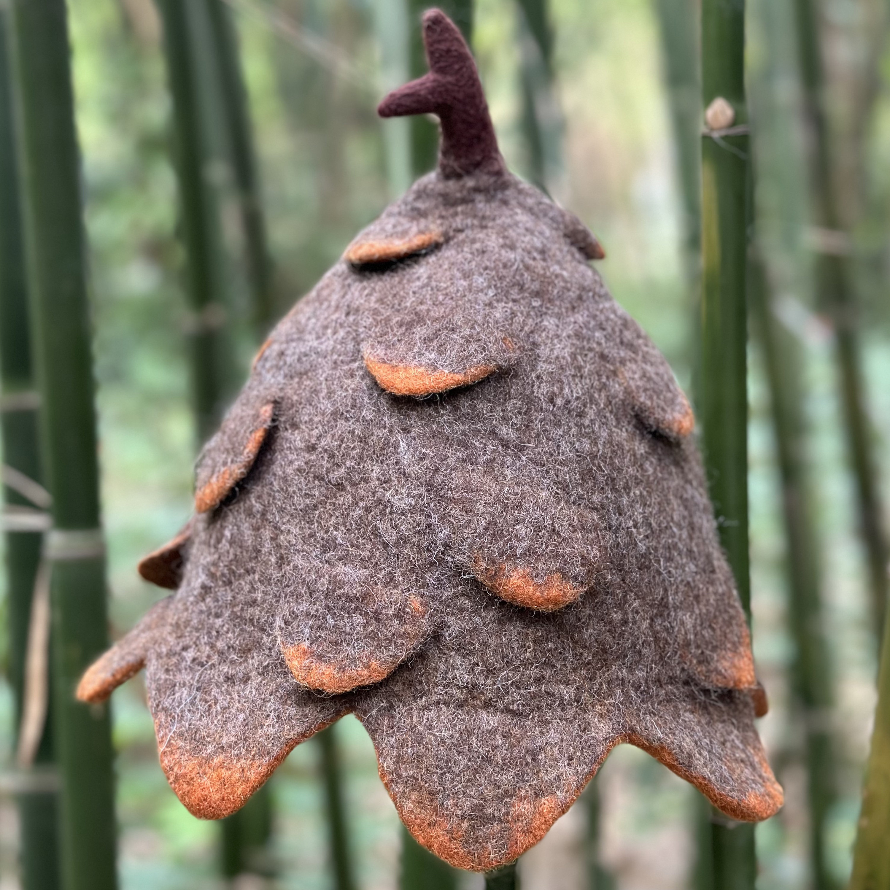 Felted Wool Nut Hat: Ren Faire Costume, Sauna Accessory, Ready to Ship ...