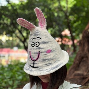 Animal Wool Hat, Rabbit Wool Hat, Bunny Hat, Funny Hat, Fairy Hat ...