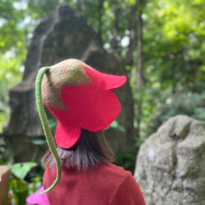 Pink Flower Hat - Etsy
