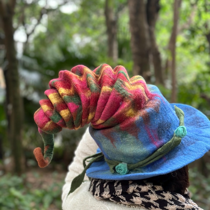 Felted Fairy Witch Hat - Etsy UK