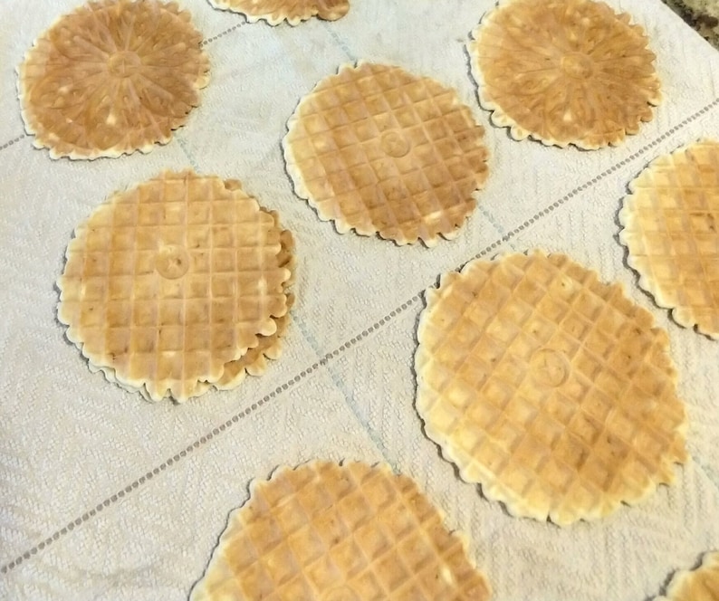 Pizzelle Cookie Recipe and Note Cards - Etsy