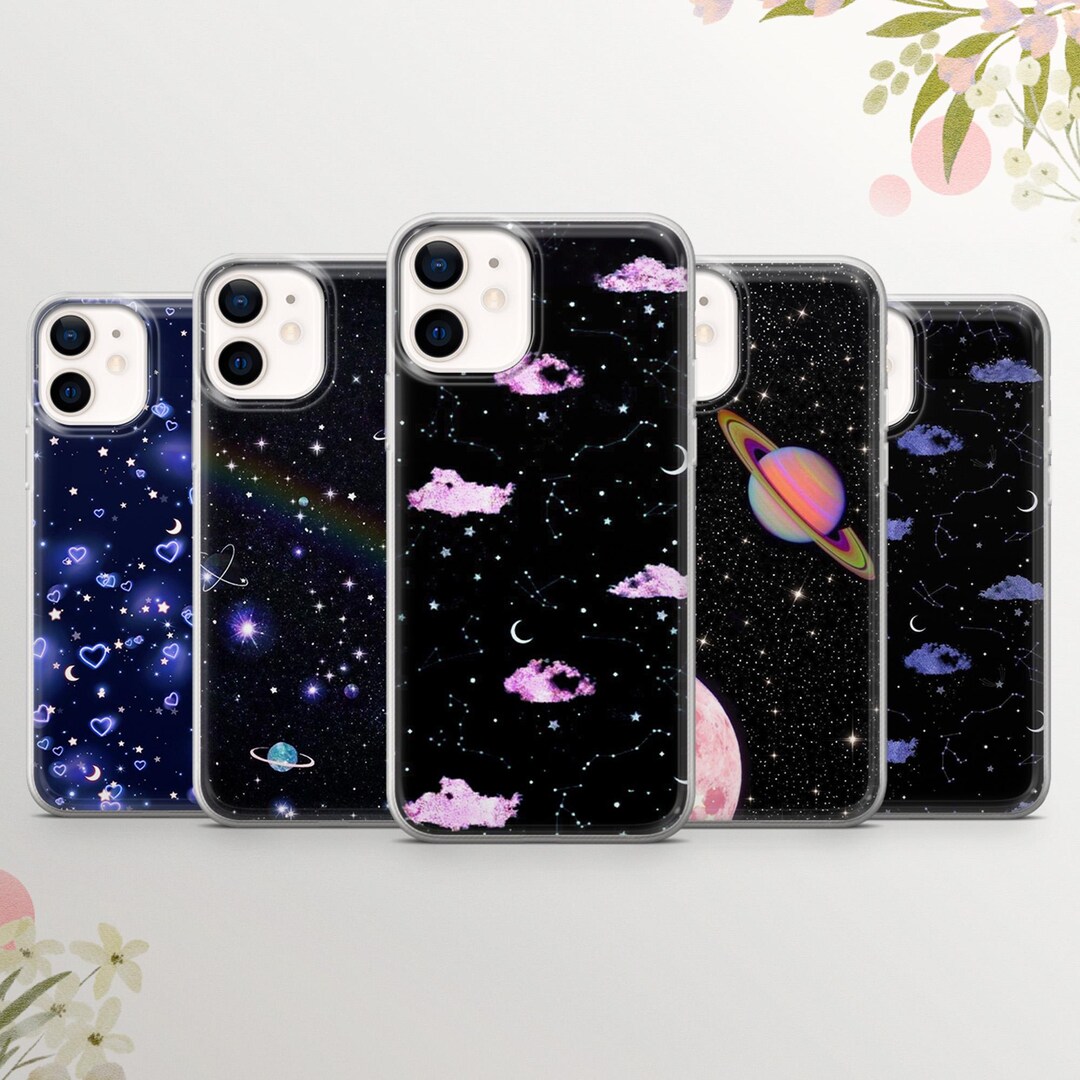 Space Galaxy Planet Phone Case Stars Cover for iPhone 16pro, 15pro, 14 ...