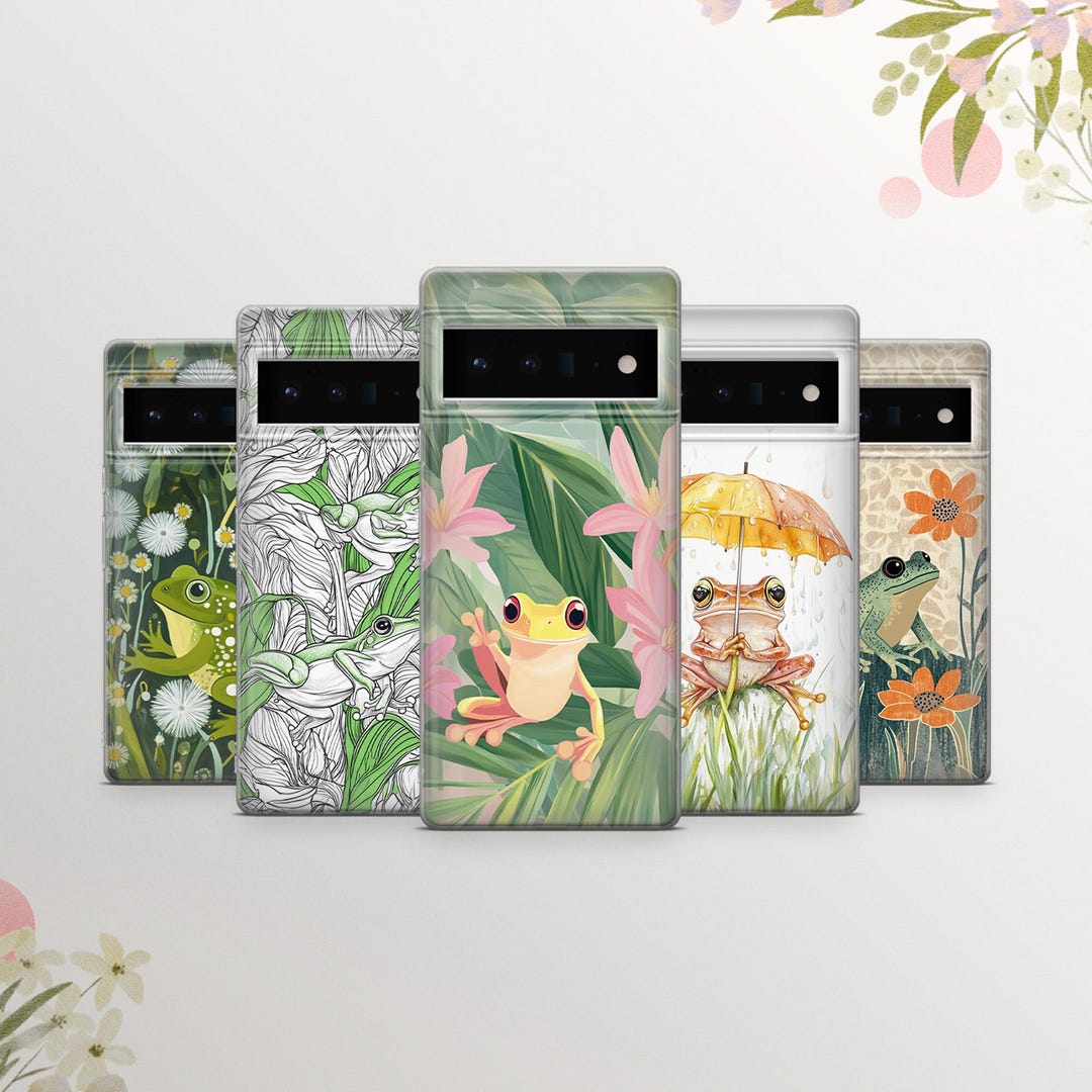 Frog Umbrella Phone Case: Clear TPU Cover - Etsy