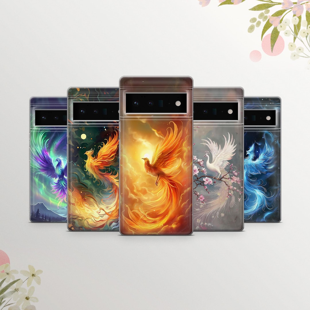 Fire Phoenix Phone Case: Vibrant Bird Art, Durable TPU Gel - Etsy