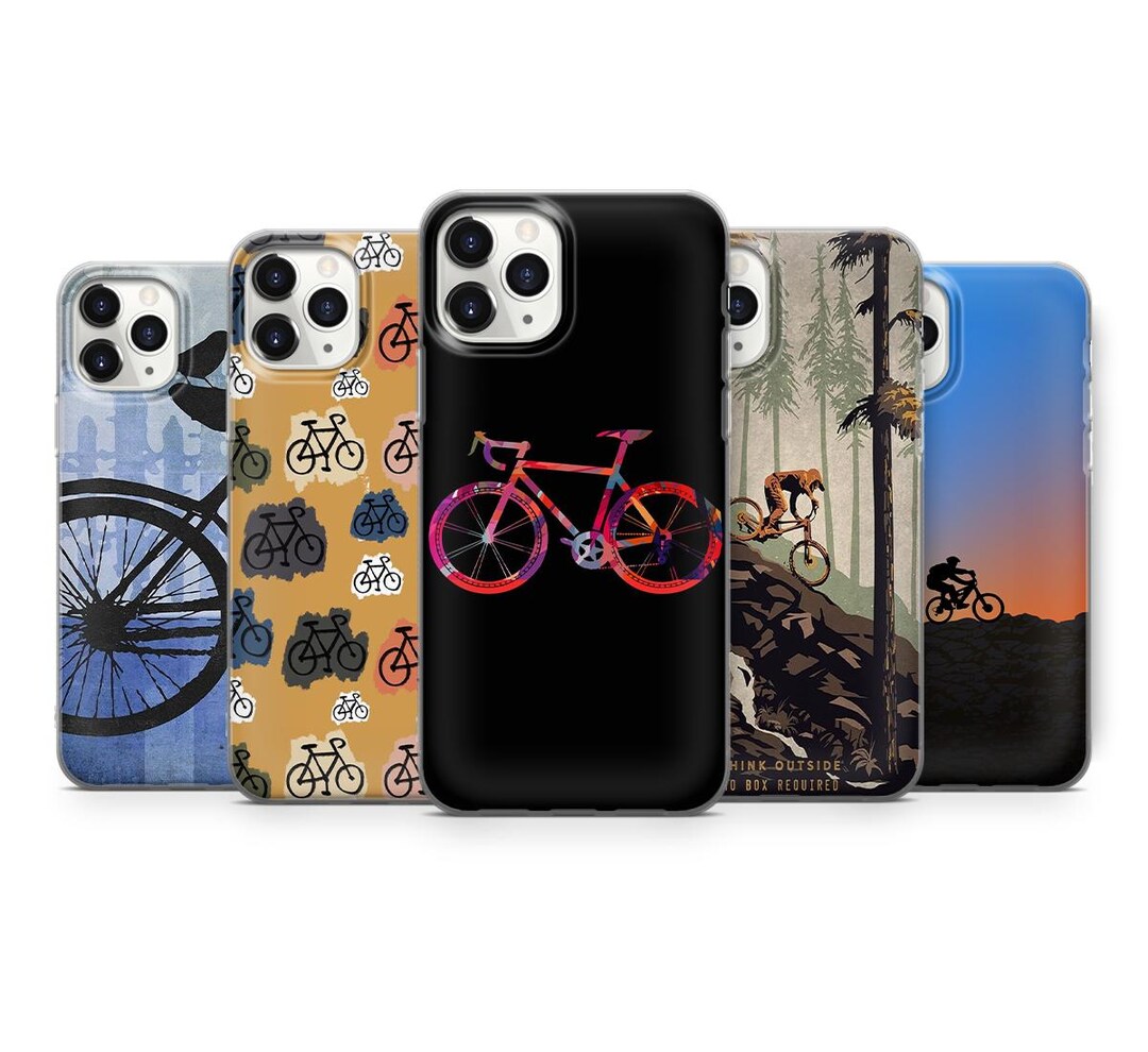 Bicycle Phone Case Cyclist Cover for iPhone 16 Plus 15 14 13 12 Pro 11 ...