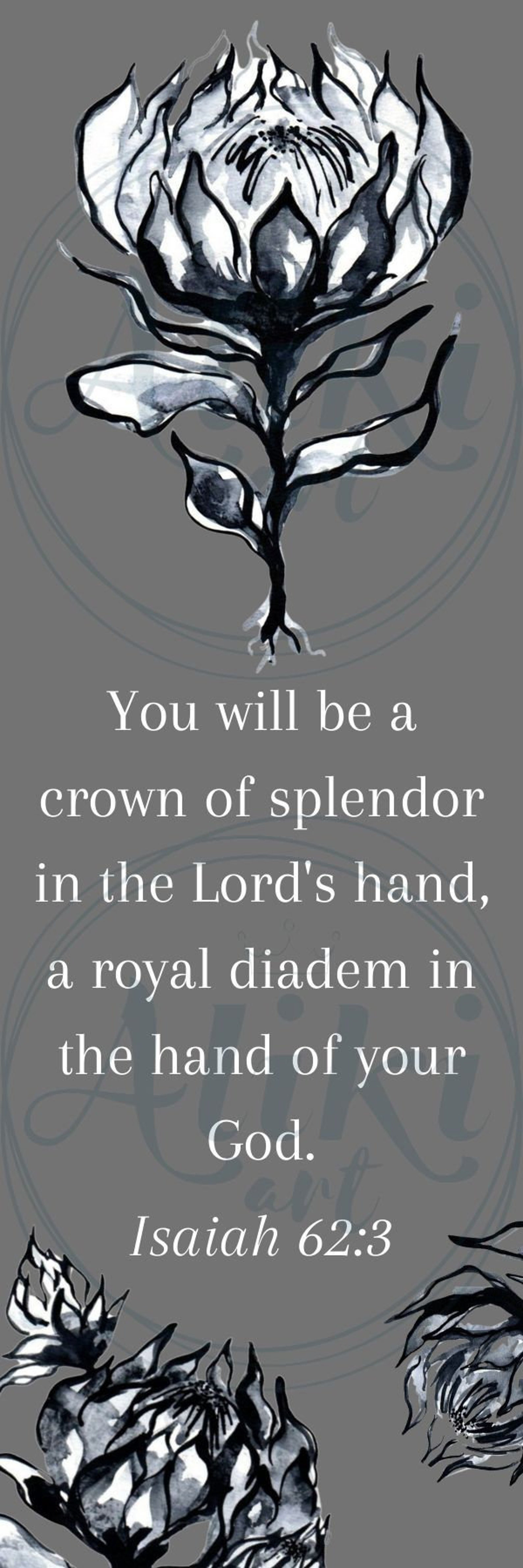 Printable Protea Themed Bookmarks Set of 5 - Etsy