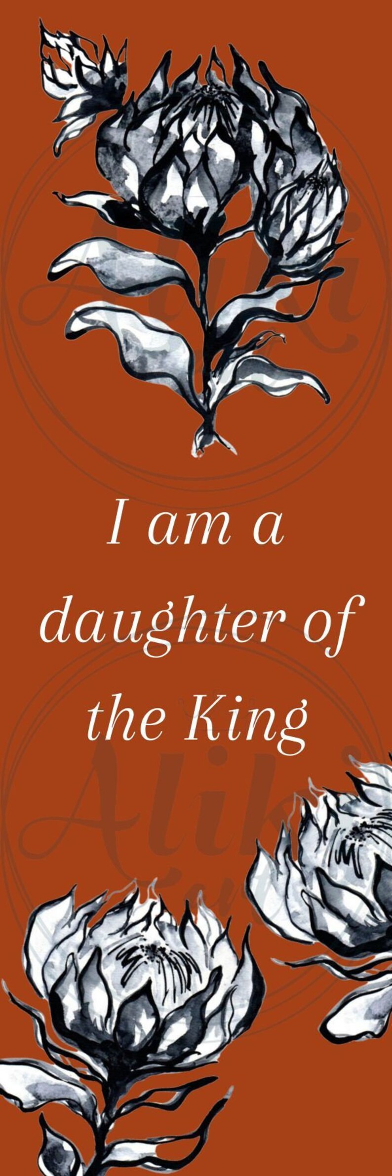 Printable Protea Themed Bookmarks Set of 5 - Etsy