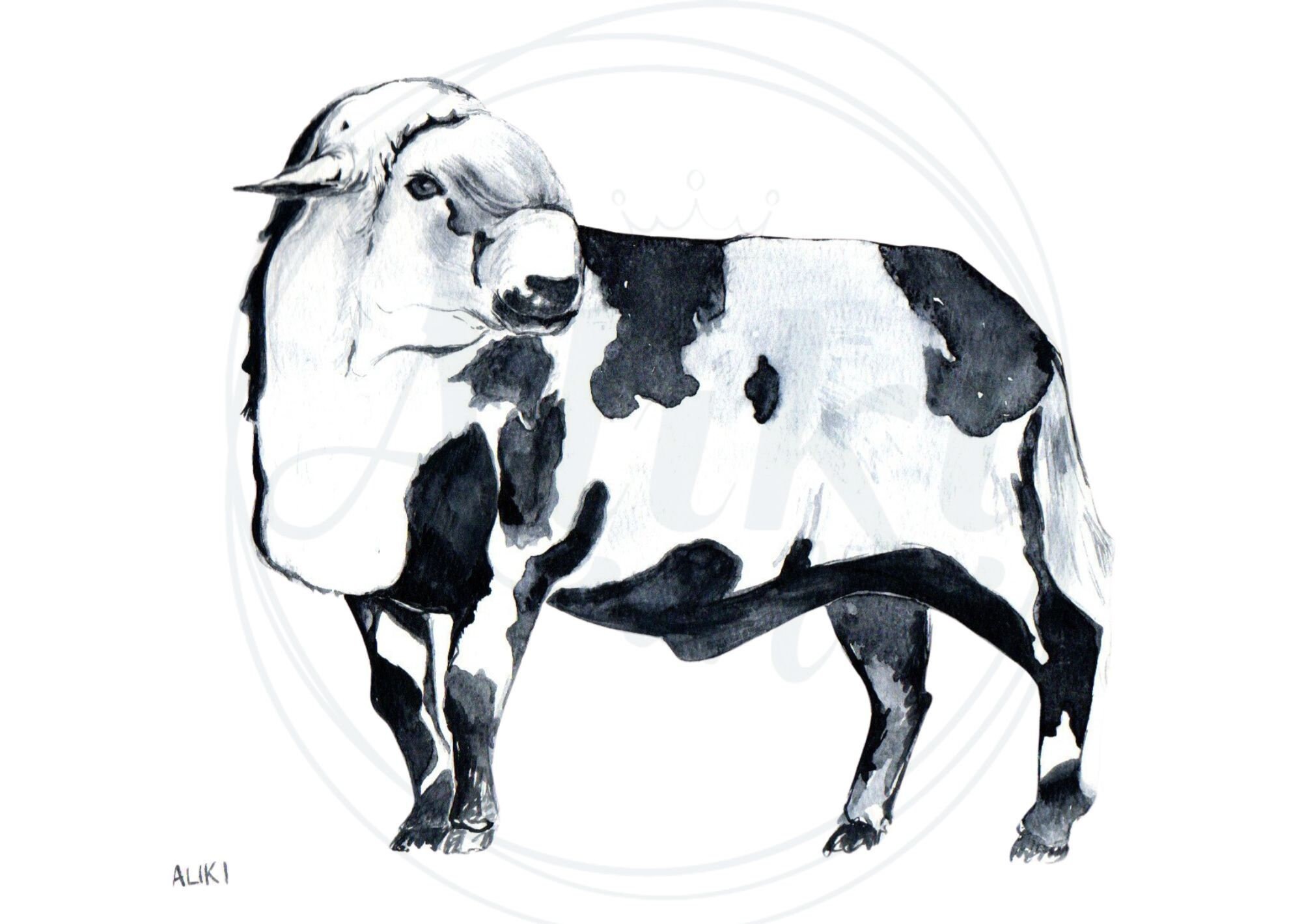 Meatmaster Sheep Watercolour Instant Downloadable Art Print meatmaster ...