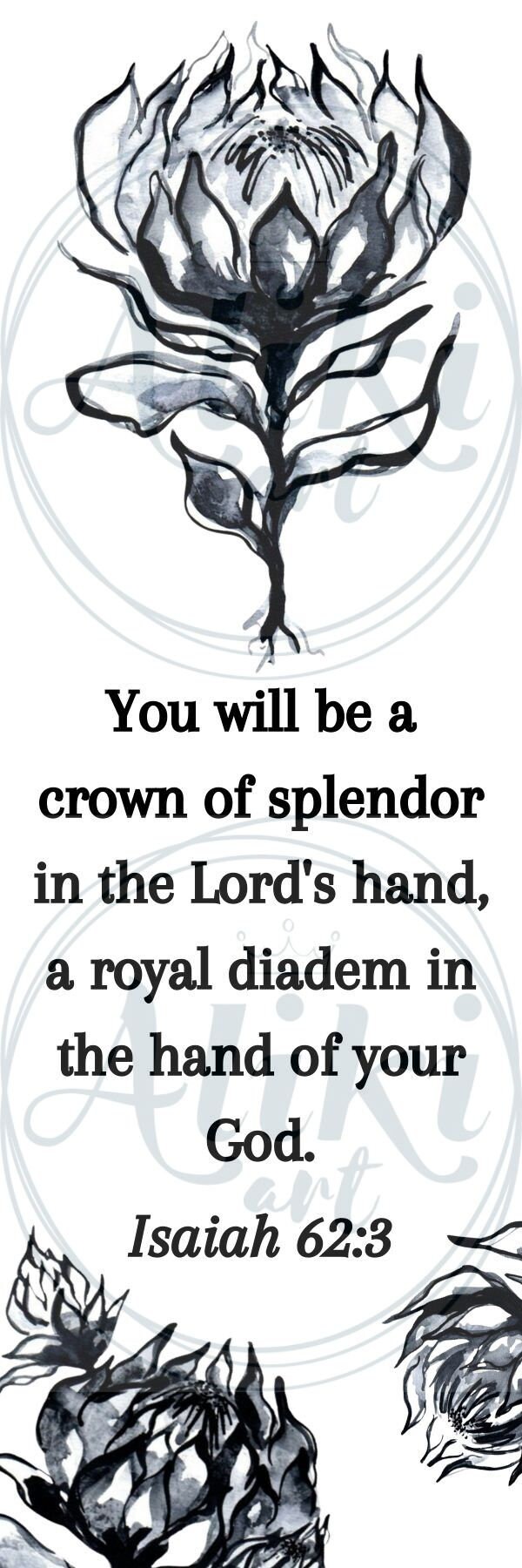 Printable Protea Themed Bookmarks Set of 5 - Etsy