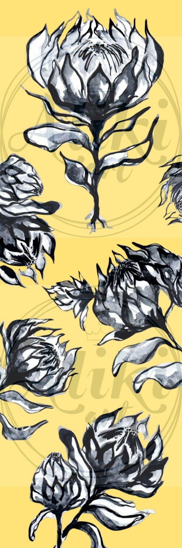 Printable Protea Themed Bookmarks Set of 5 - Etsy