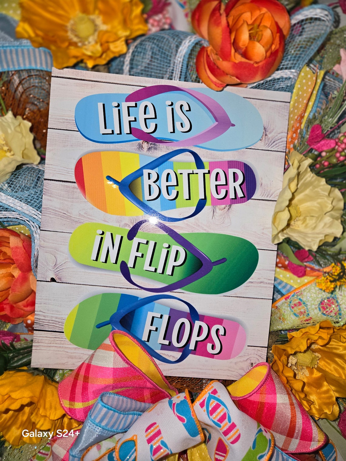 Large Double Flip Flop Wreath - Etsy