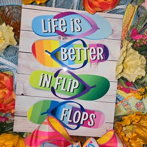 Large Double Flip Flop Wreath - Etsy