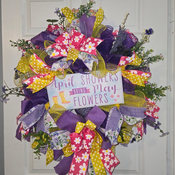 April Showers Bring May Flowers - Etsy