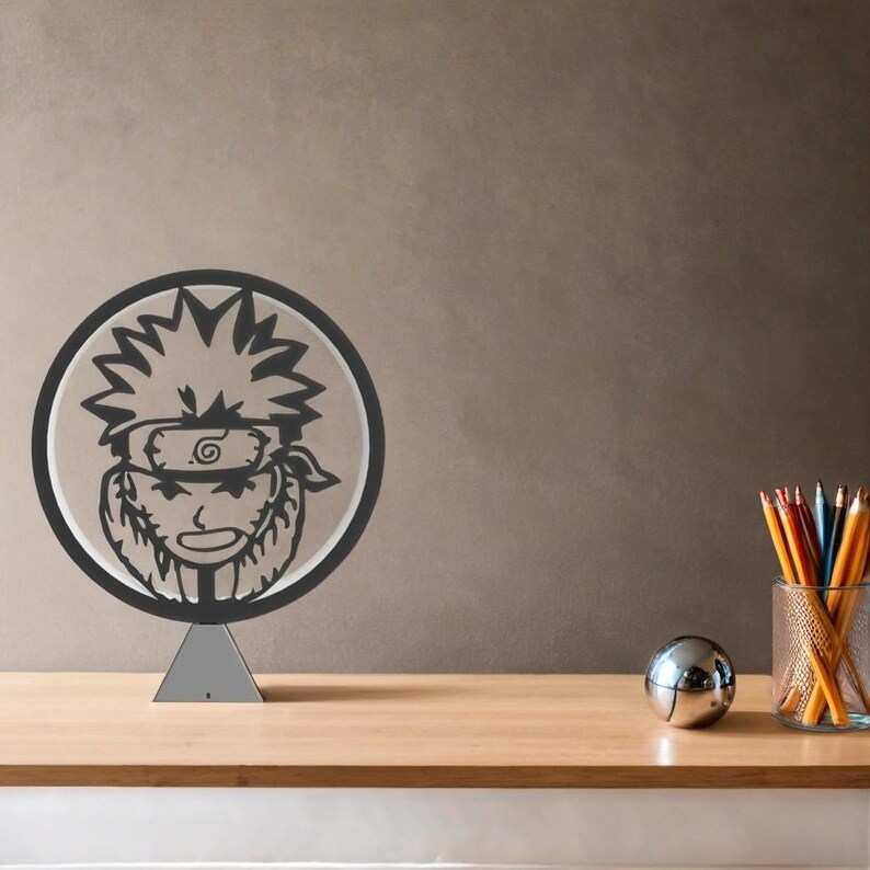 Custom LED Anime Lamp Naruto Desk Light for Anime Fans & Otakus - Etsy