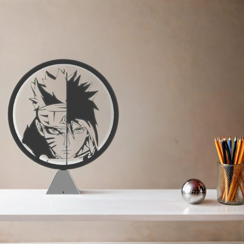 Custom LED Anime Lamp Naruto Desk Light for Anime Fans & Otakus - Etsy
