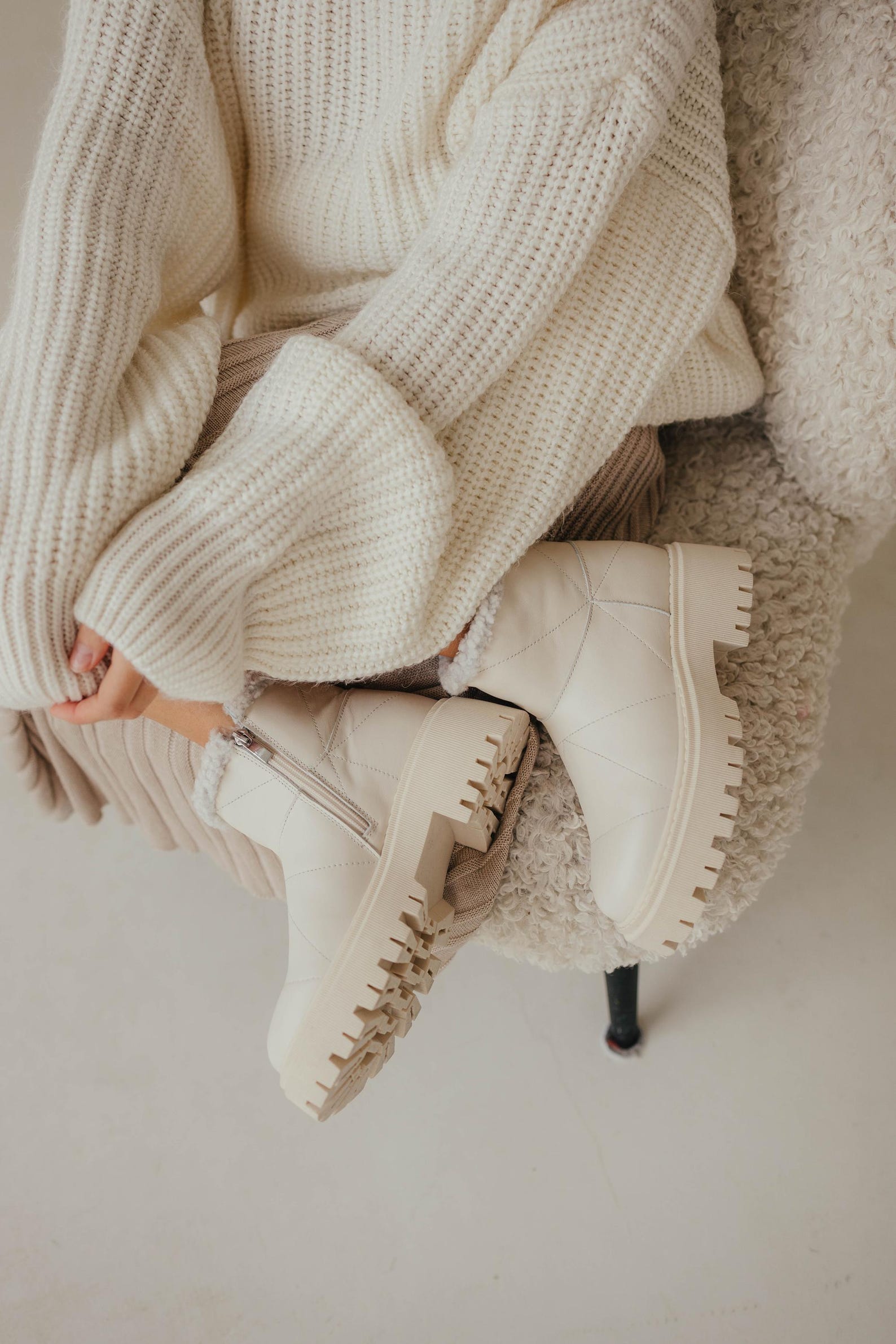 Boots of Ugg Made of Natural Leather With a Lining of Natural Sheep ...