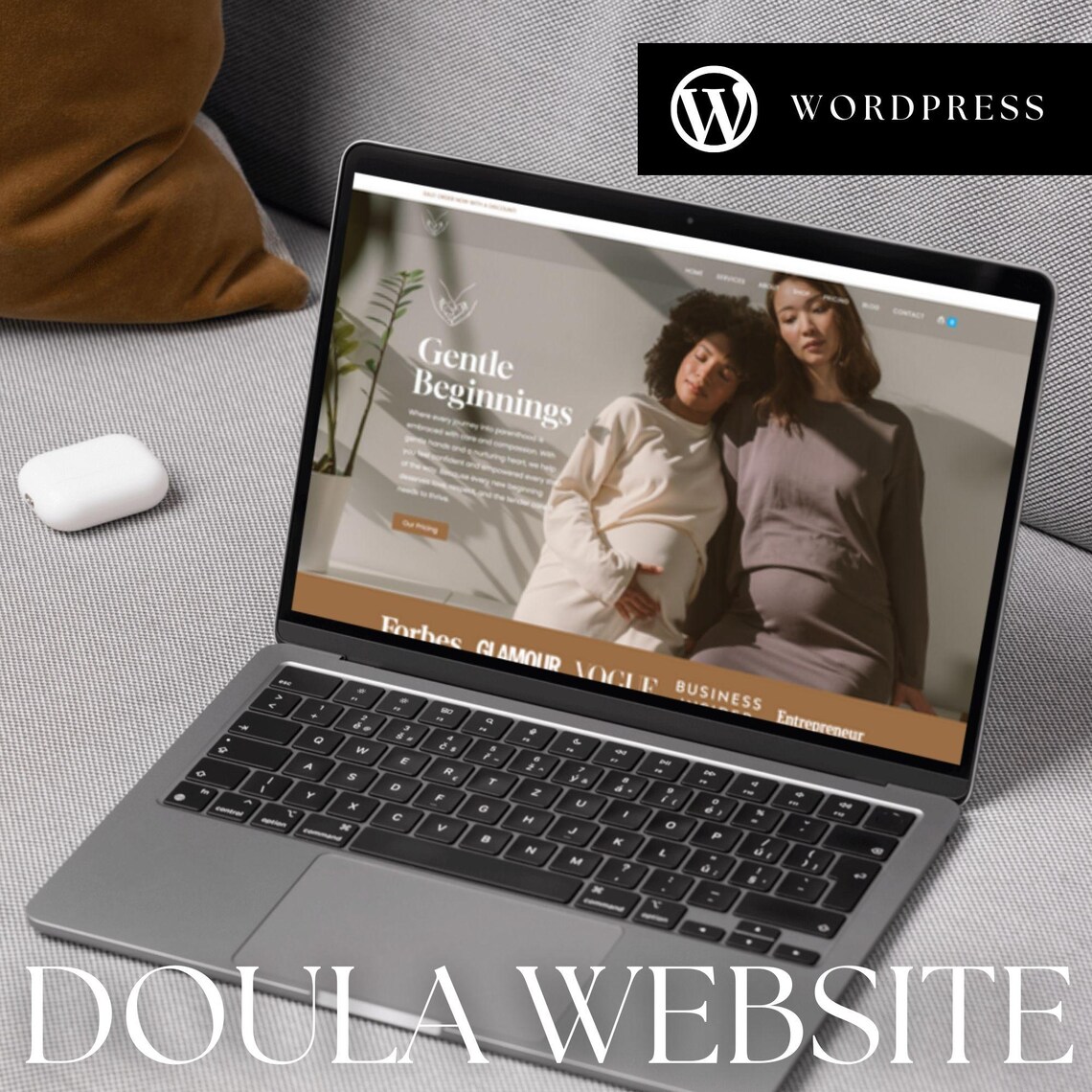 Postpartum Nurse Wordpress Theme, Responsive Wordpress Template Doula ...