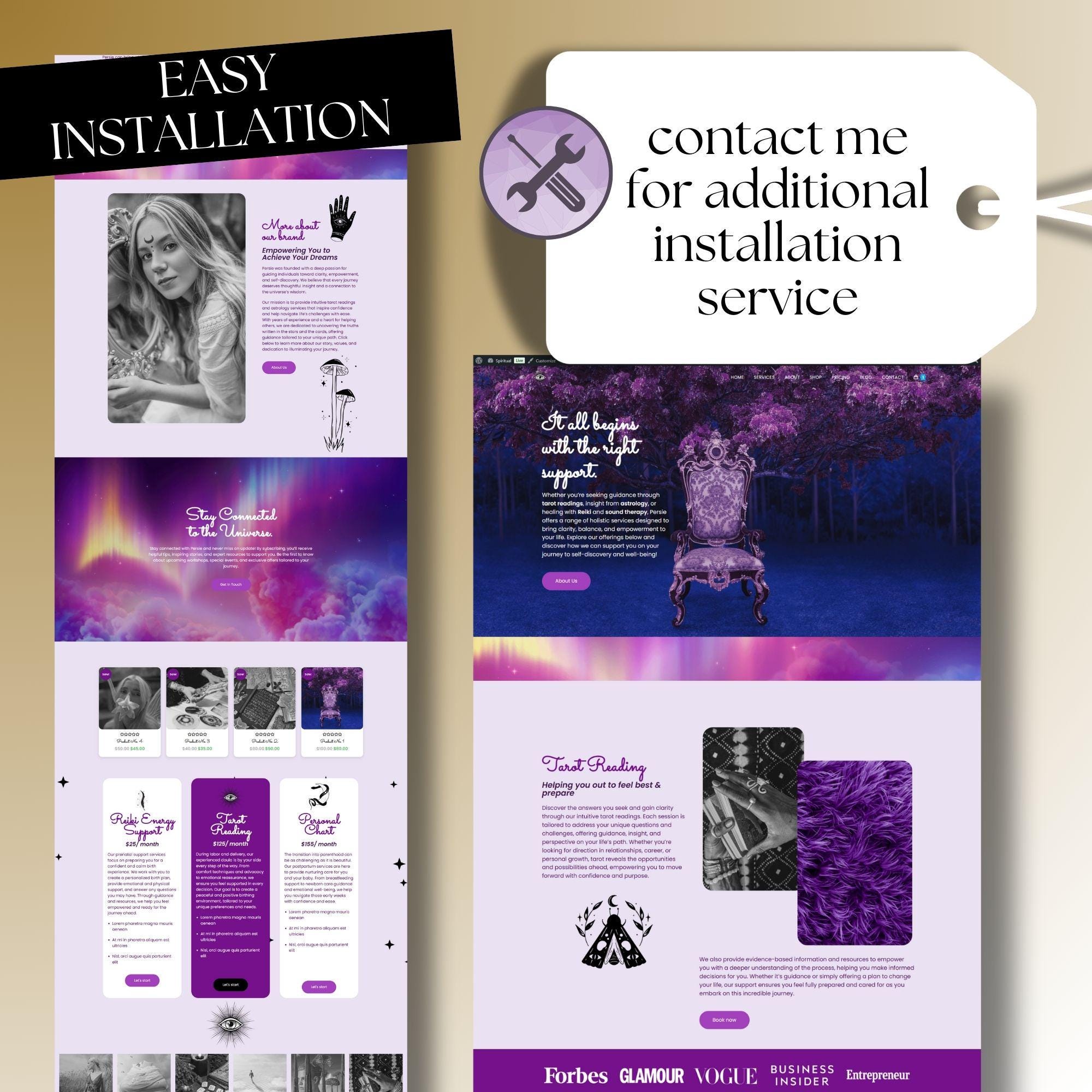 Spiritual Wordpress Website Template, Wordpress Astrologer Coach Theme ...