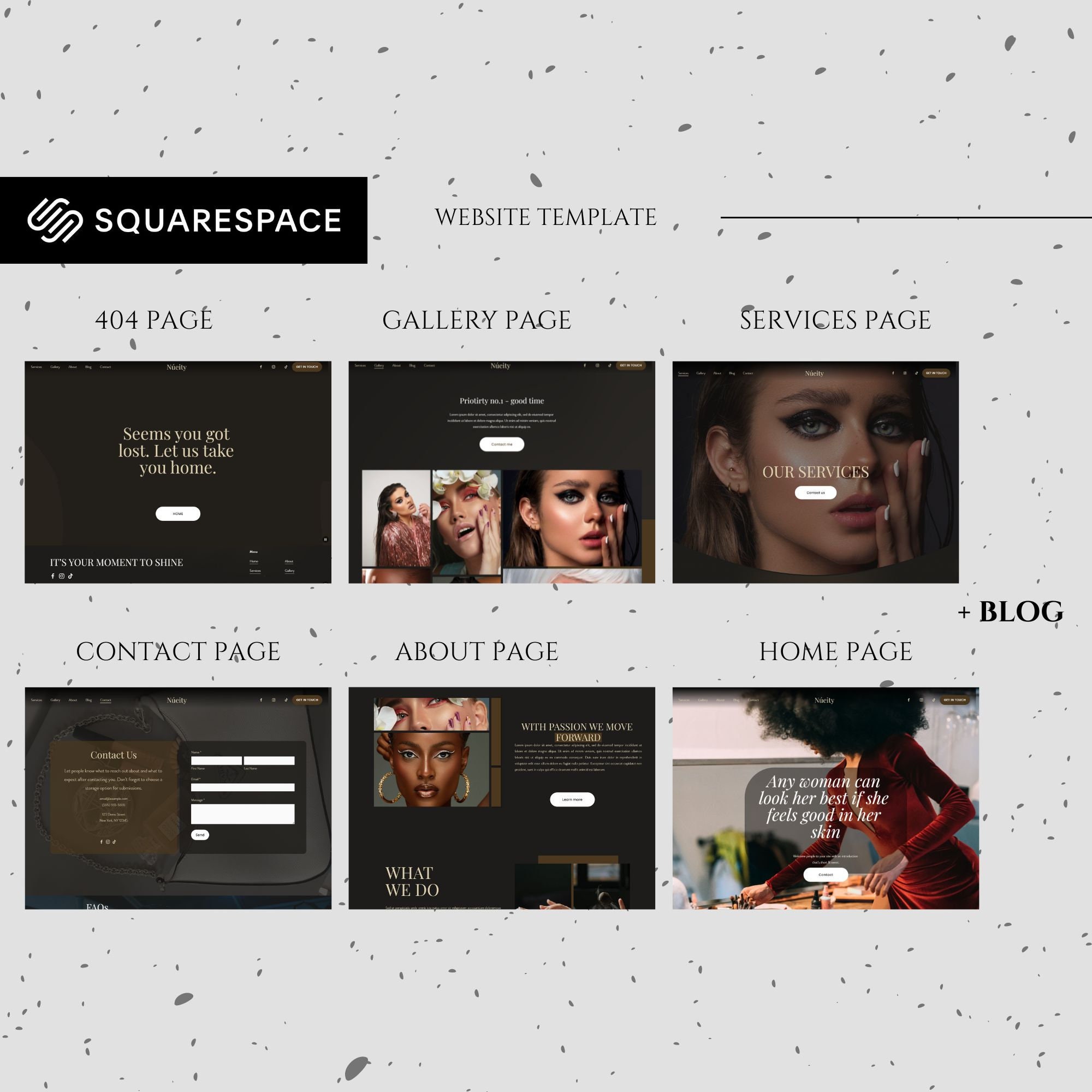 Squarespace Website Template, Squarespace Template 71, Modern ...