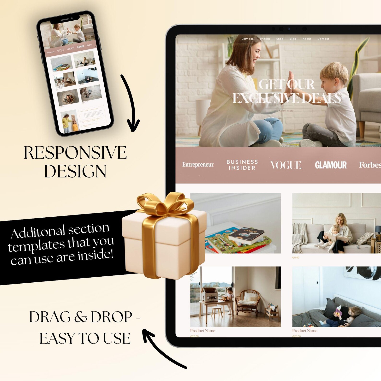 Babysitter Website Squarespace Template 71, Nanny Squarespace Website ...