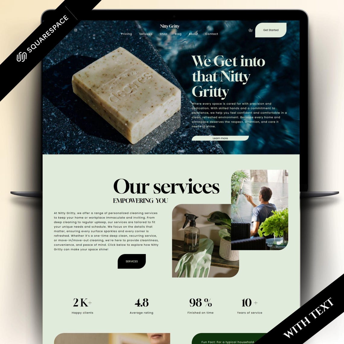 Cleaning Company Website, Cleaning Business Website Template ...