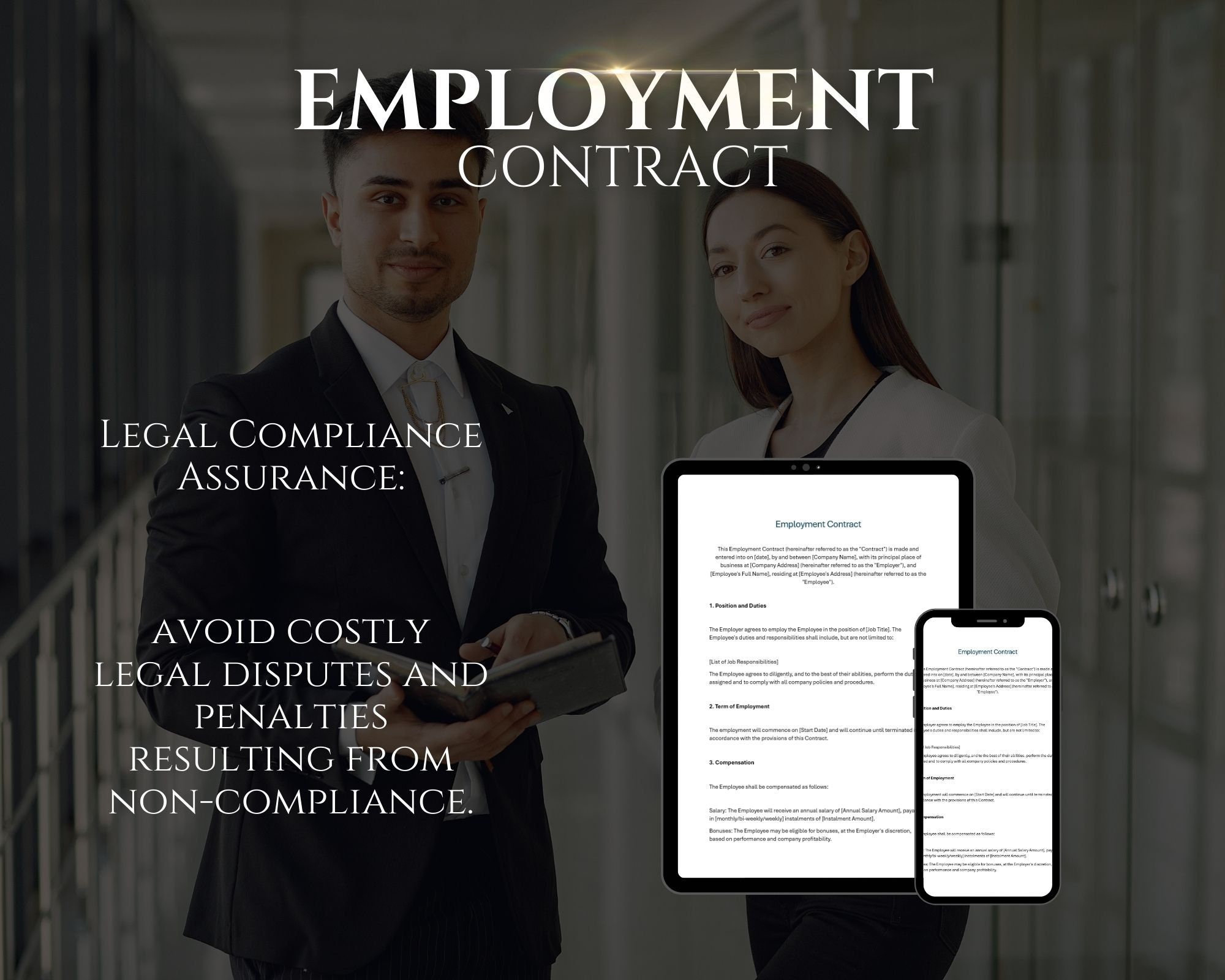 Employment Contract Agreement, New Employee Agreement, Employment ...