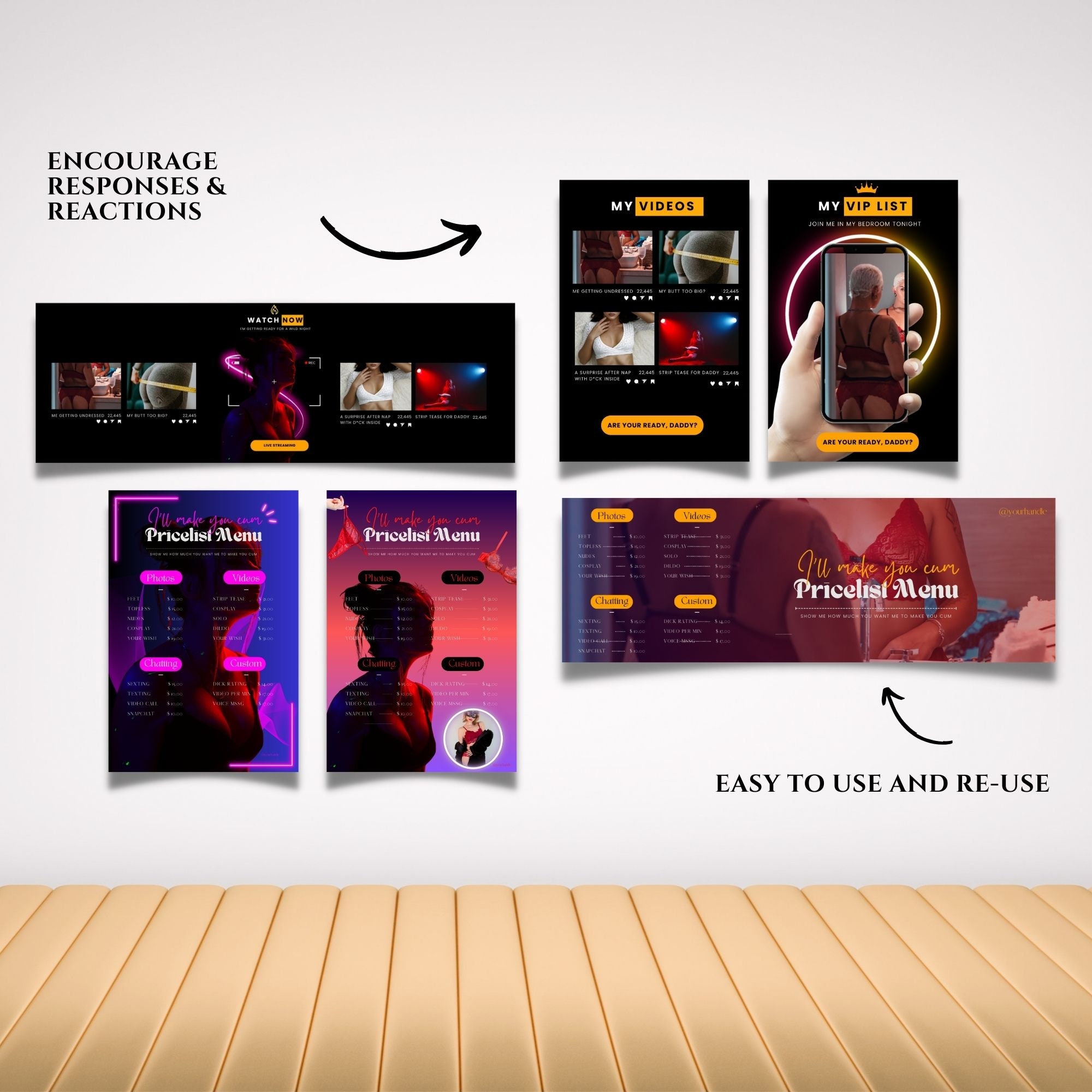 Editable Onlyfans Tip Menu, Onlyfans Menu,adult Creator Camming, Cam ...