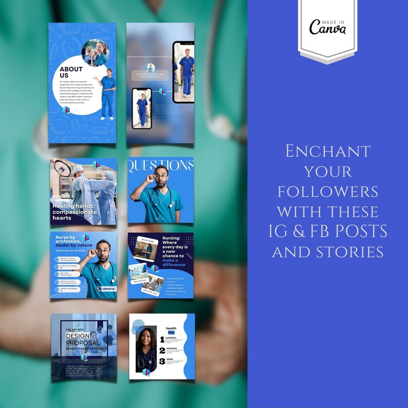 110 Nursing Posts and Stories for Instagram, Social Media Captions ...