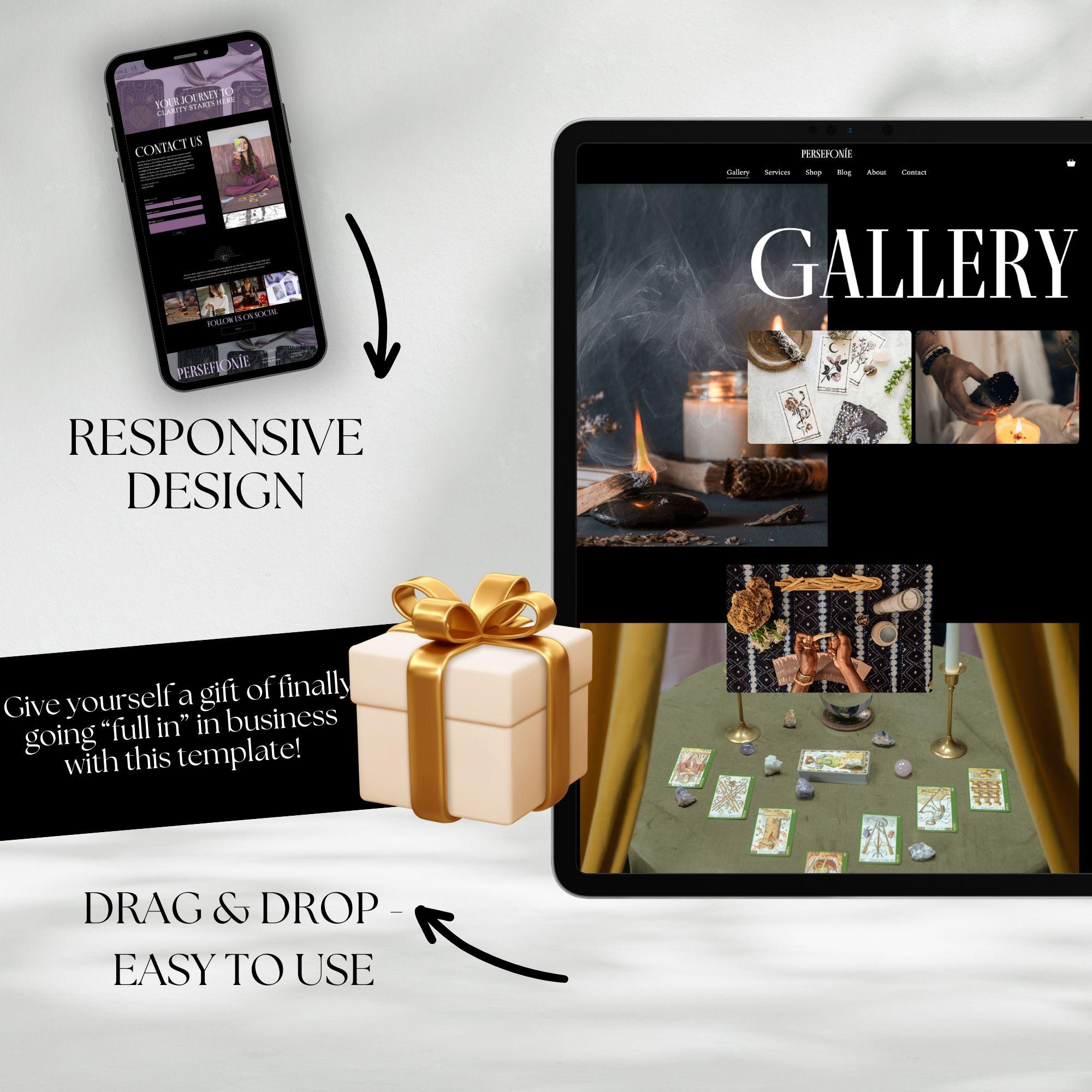 Spiritual Squarespace Template 71, Feminine Squarespace Theme ...