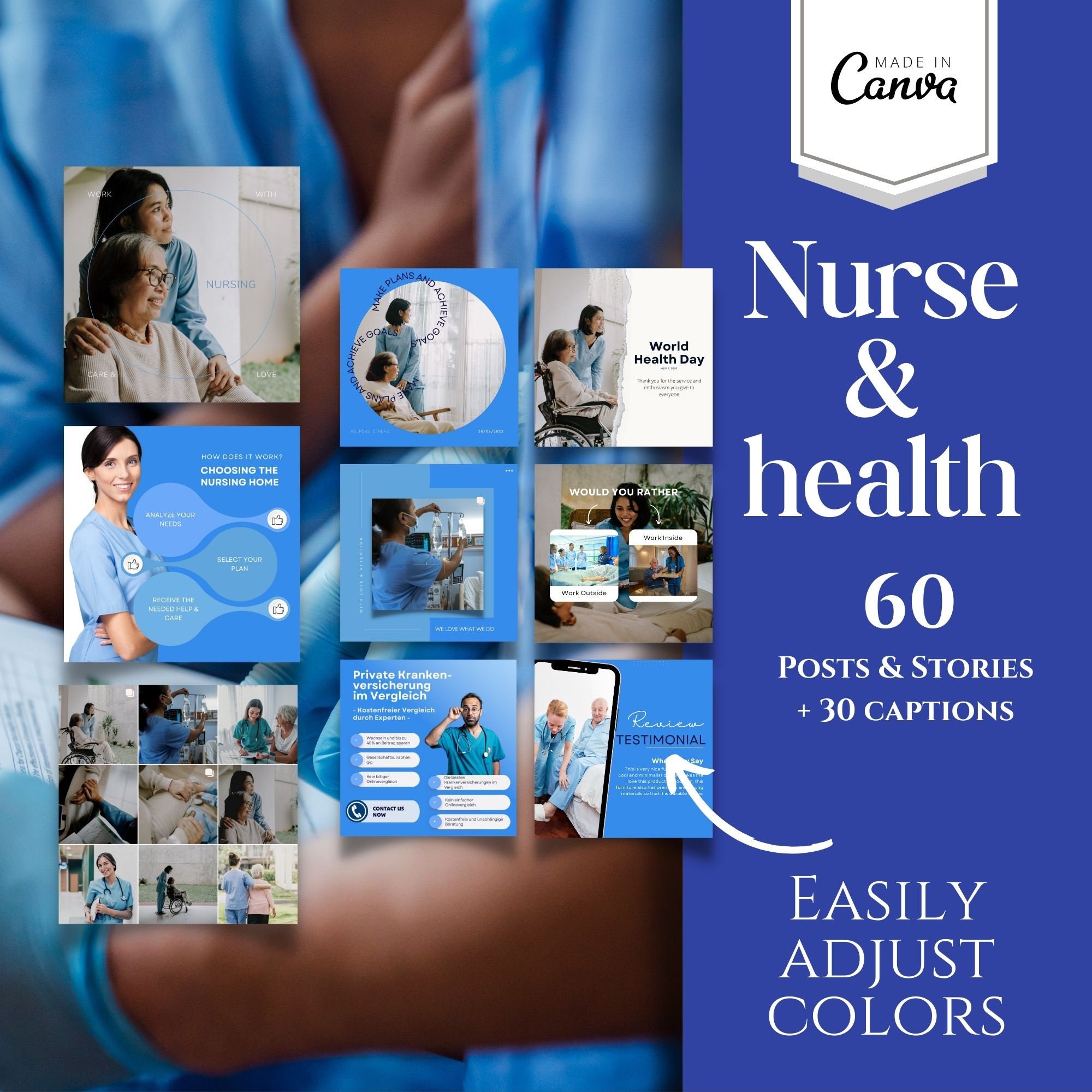60 Medical Instagram Templates | Healthcare Instagram Templates ...