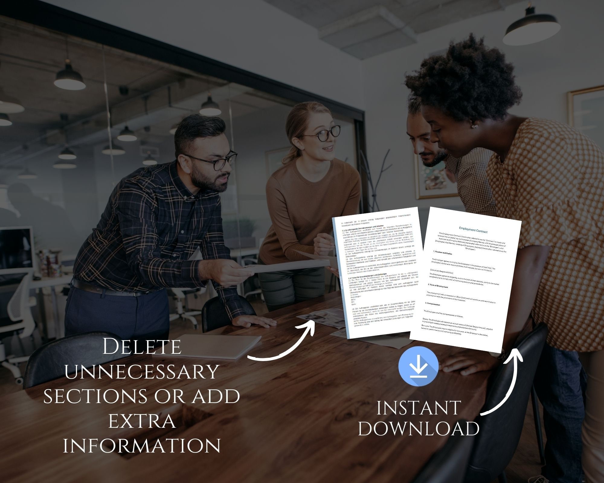 Employment Contract Agreement, New Employee Agreement, Employment ...