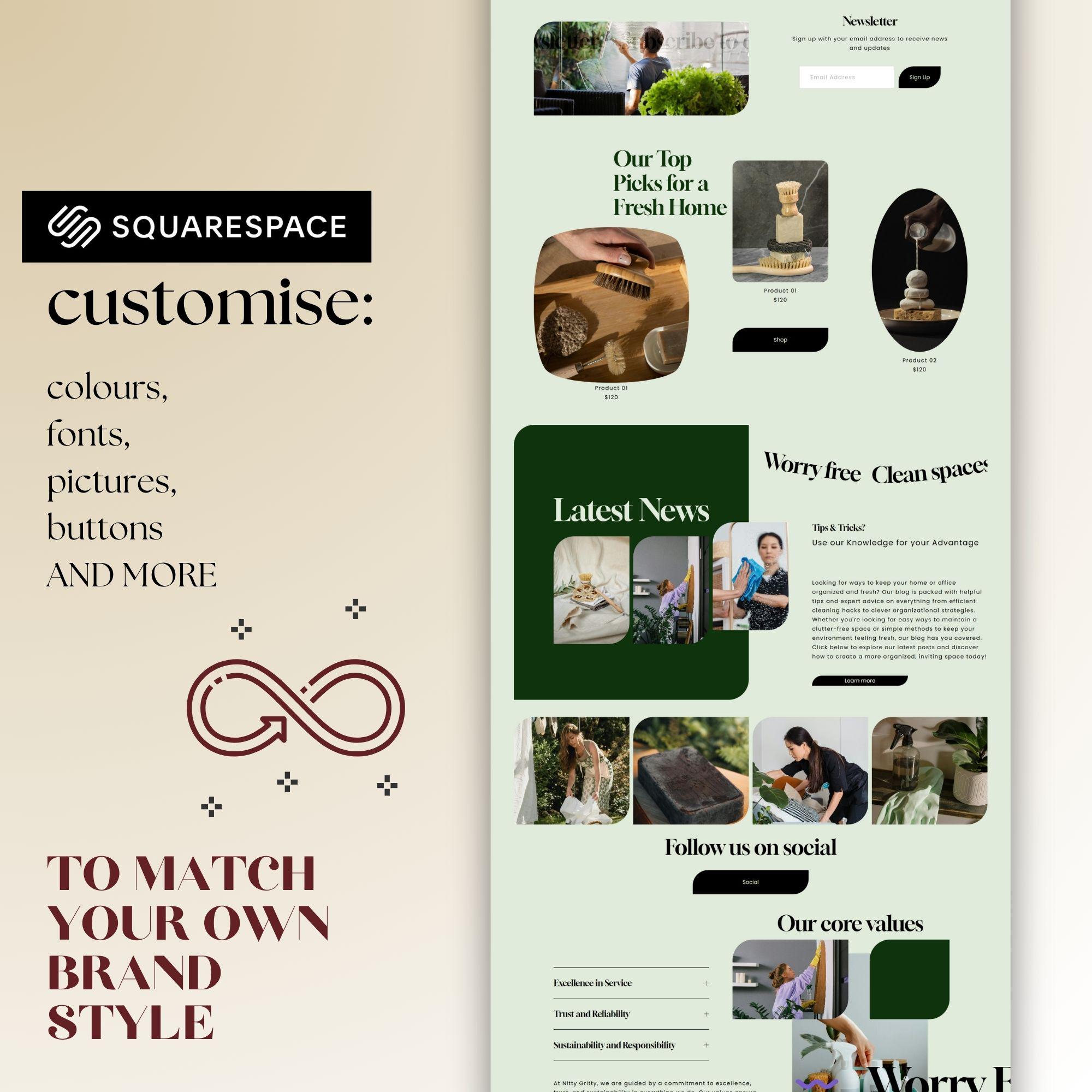 Cleaning Company Website, Cleaning Business Website Template ...