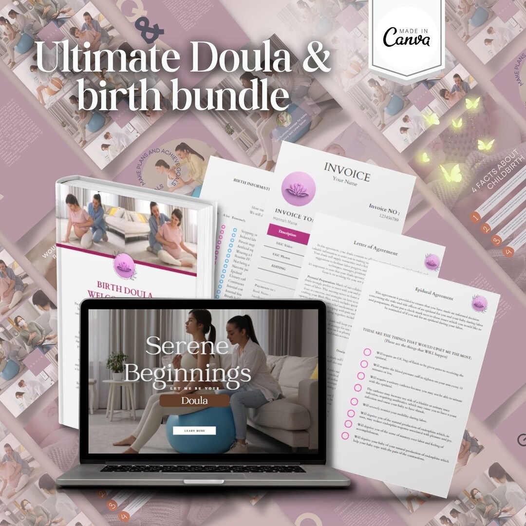 Ultimate Doula Welcome Packet Bundle, Birth Doula Content: Doula ...