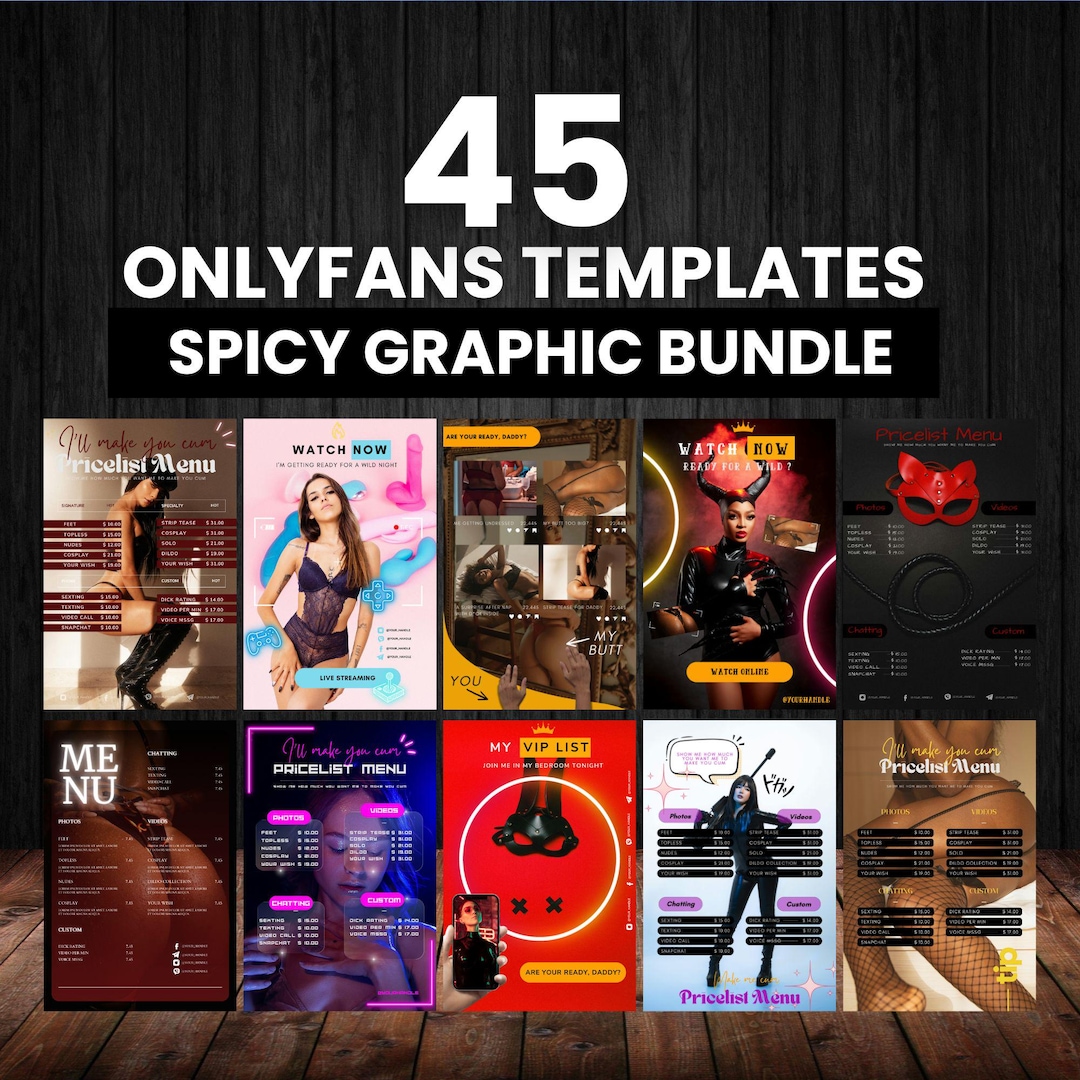 Onlyfans Tip Menu | Editable Template | Canva Template, Tip Menu ...